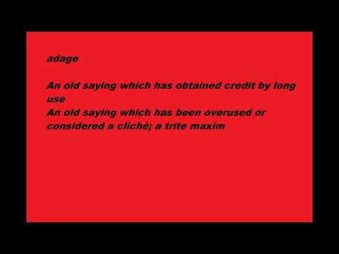 adage meaning