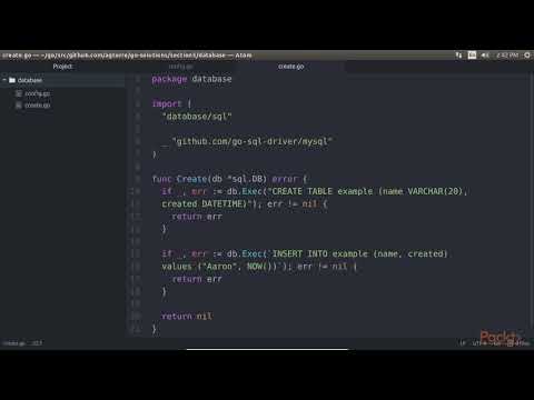 Learn Begin Soln in Go–The Basics Clients Servers The database sql Package with MySQL| packtpub ...