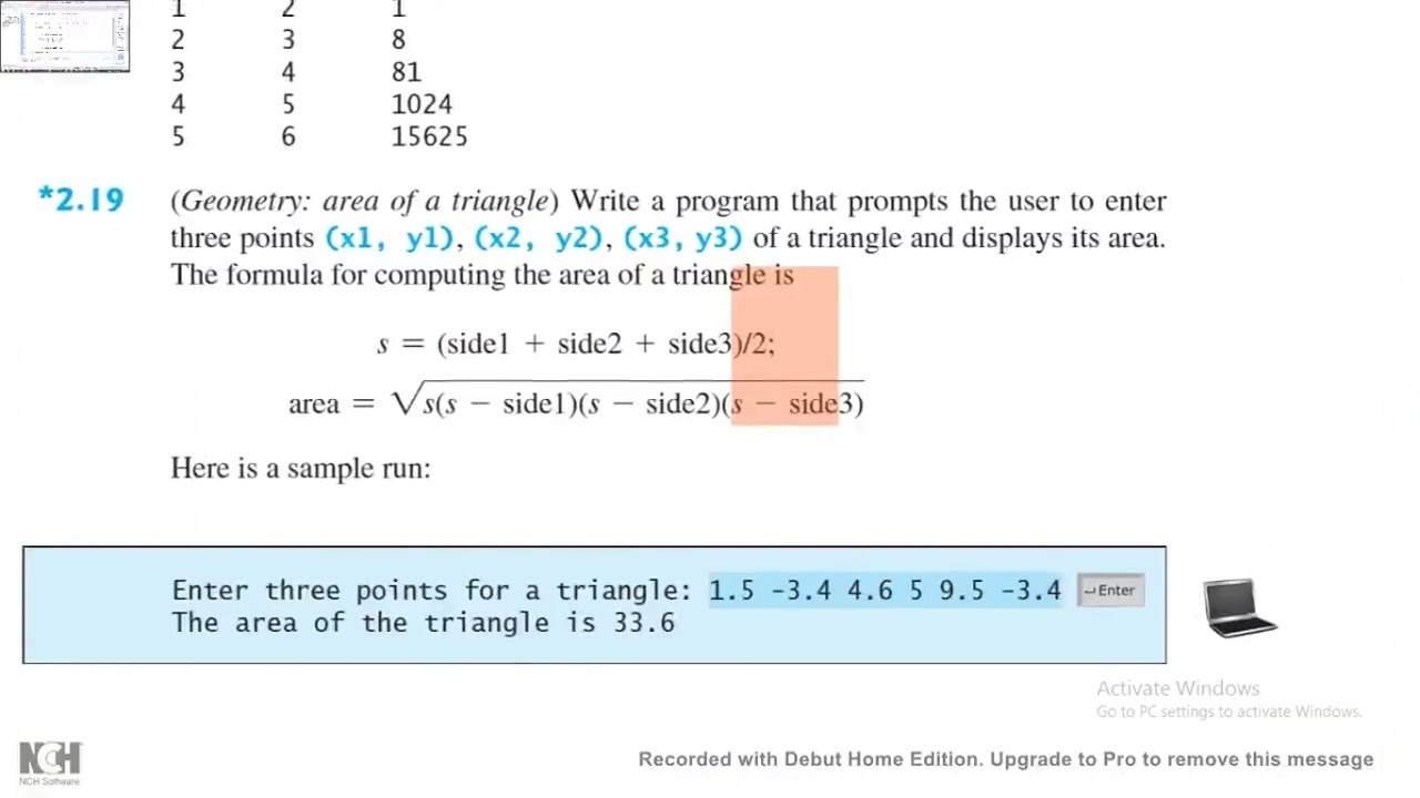 Introduction To Java Programming - Exercise 2 19a