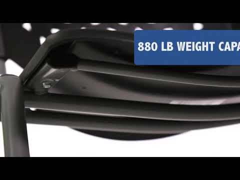 Flash Furniture HERCULES Series 880 lb. Capacity Black Plastic Stack Chair with Titanium Gra Reviews