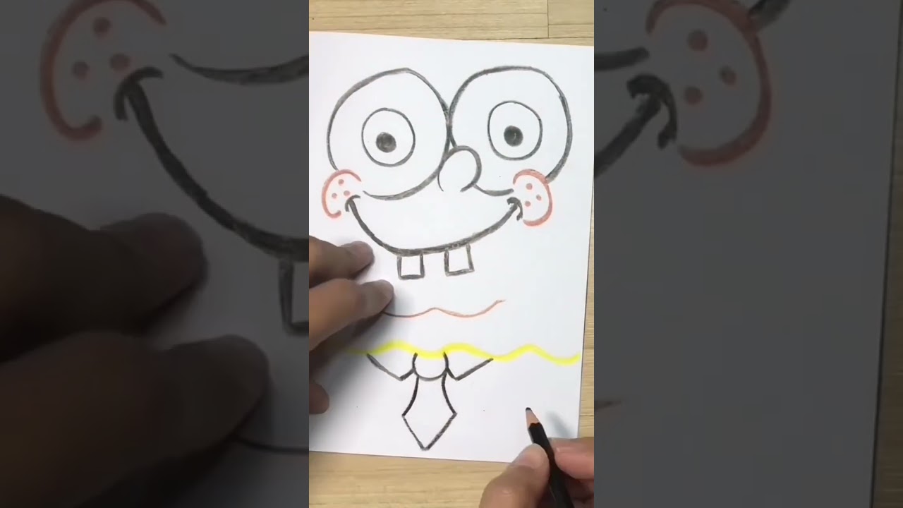 Satisfying spongebob poster drawing