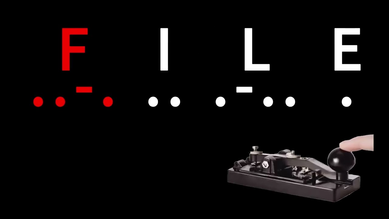 File in Morse Code | Morse Code for File