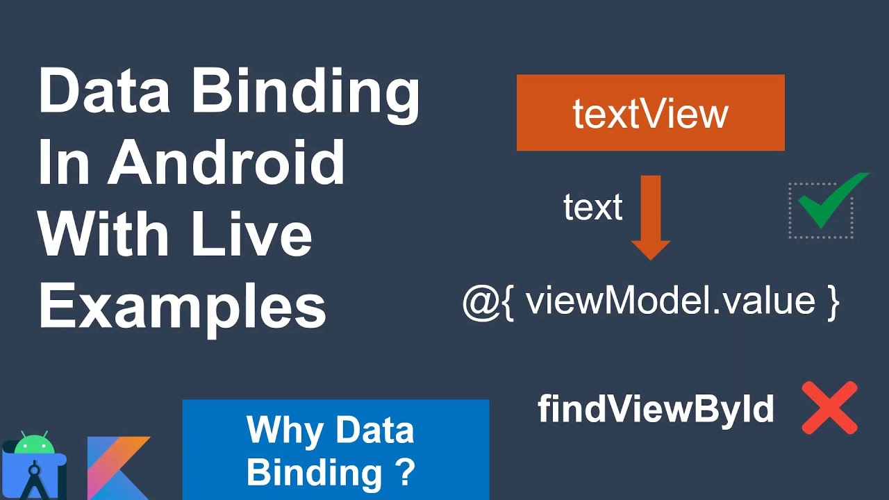 Android Data Binding Example | Data Binding vs findViewById | Data Binding Tutorial - Part 1