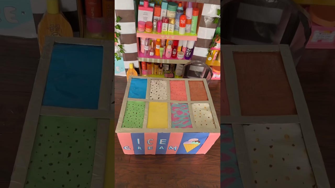 🦋🌟MAKING A DIY CARDBOARD ICE CREAM SET PART 2💖🍨