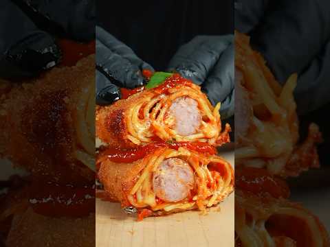 Fried Vienna sausage and cheese pastaππ§π #food