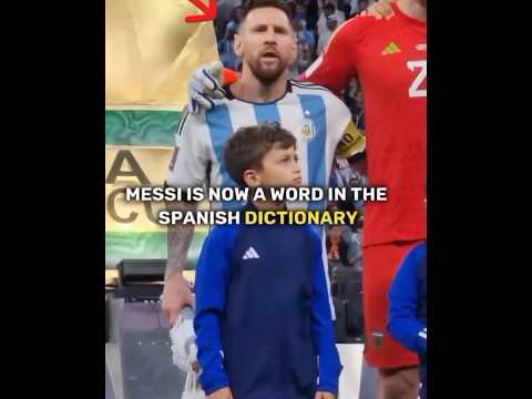 The Name Messi Has Become So Synonymous That It Has Been Included In The Spanish Dictionary