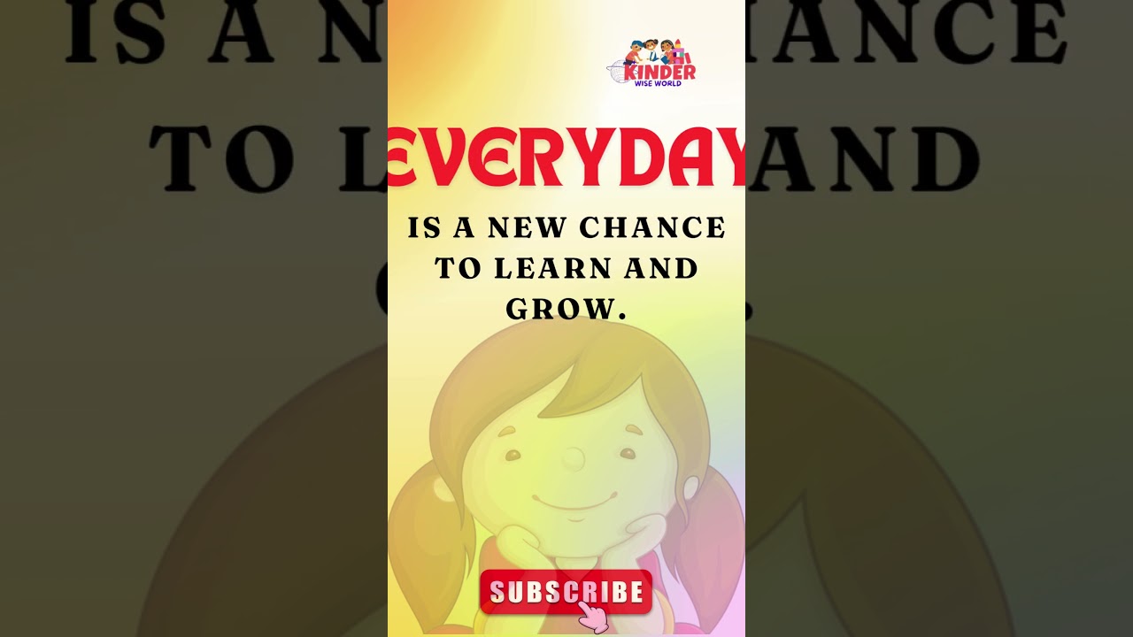 Motivational Quotes for Kids | KinderWiseWorld #viralshorts #Kidsquotes #KinderWiseWorld   #trending