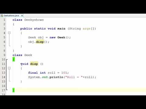 Learn 114 Final with Local Variable in Java Programming Hindi - Mind Luster