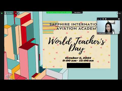 Sapphire International Aviation Academy - Teacher's Day 2021-2022 - Senior Highschool Department