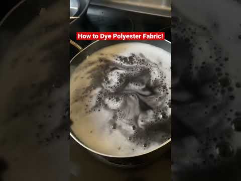 The ONLY fabric dyeing video you need to watch😱How to dye Polyester #shorts