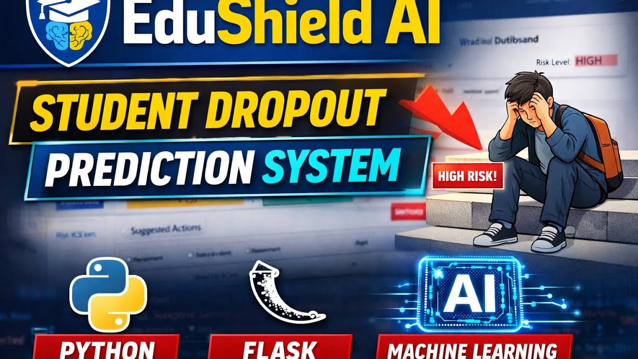 • EduShield AI 🚀 Student Dropout Prediction System | Flask + Machine Learning Project