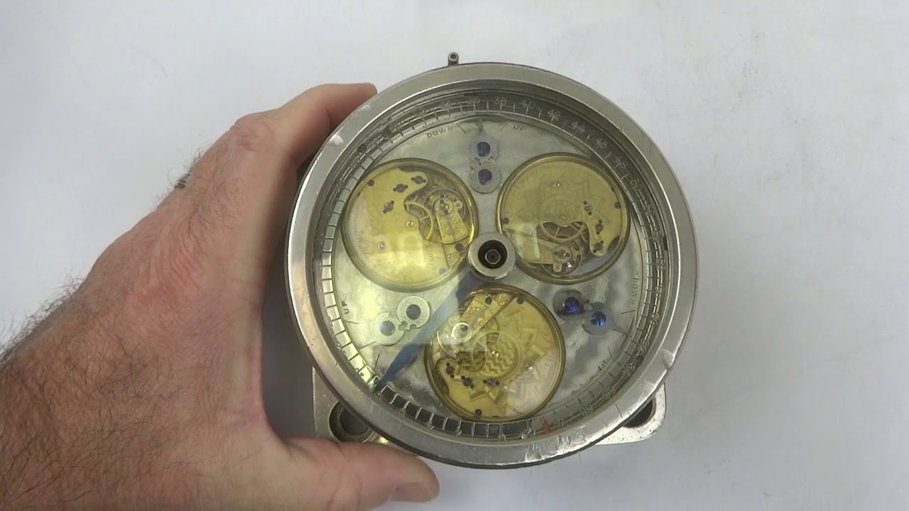 Yale Type E time lock, 1889, winding and setting