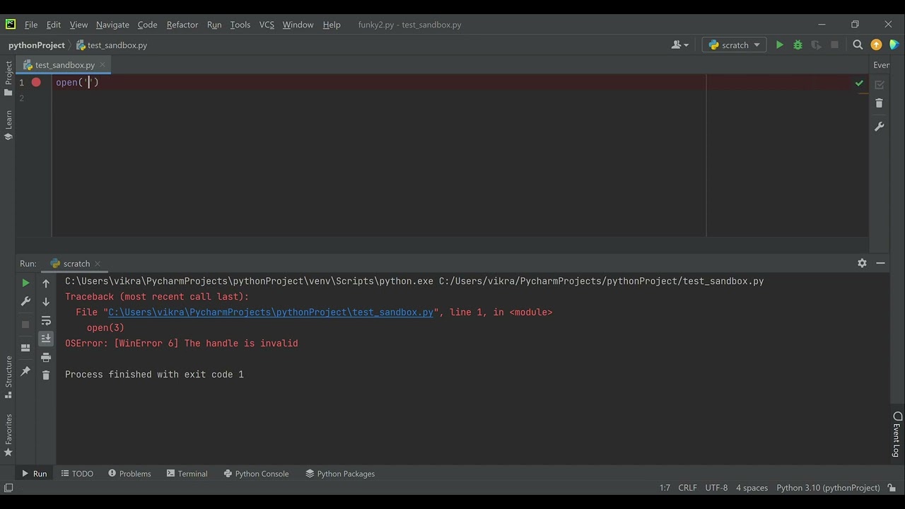 Examples of OSError in Python