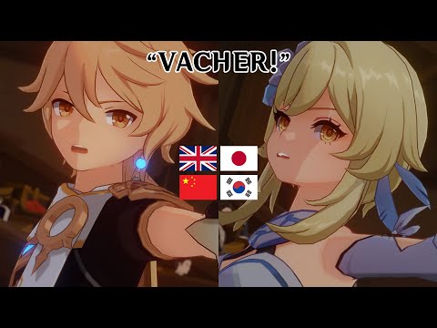 Aether VS Lumine speaks again when exposing Marcel (in 4 Languages)