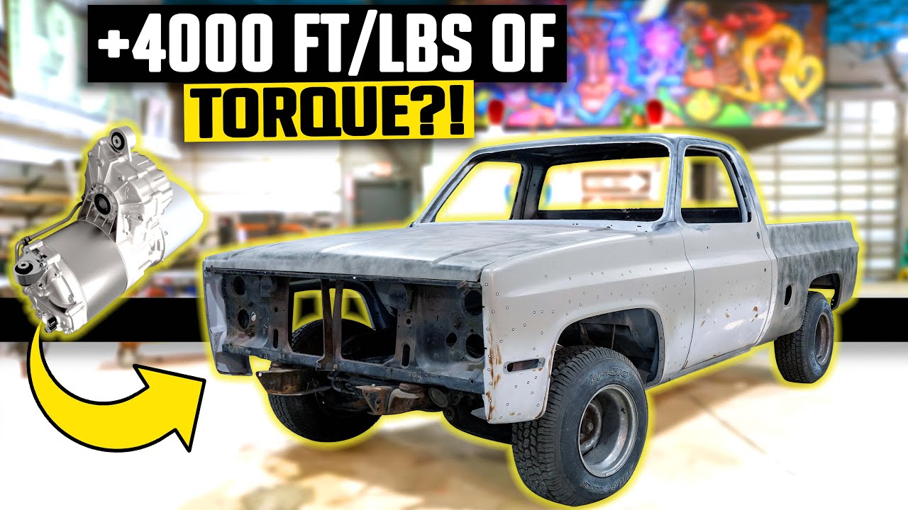 1985 Chevy C10 Square Body Getting Twin Tesla EV Motor Swap Already ...