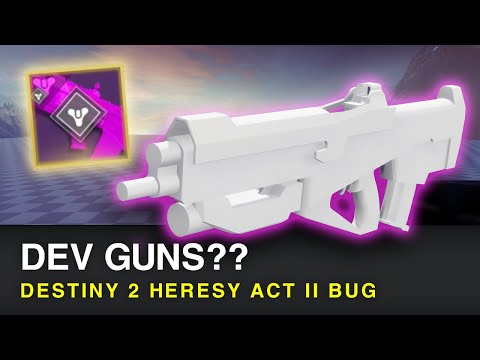 Dev Model Guns just dropped in Destiny 2