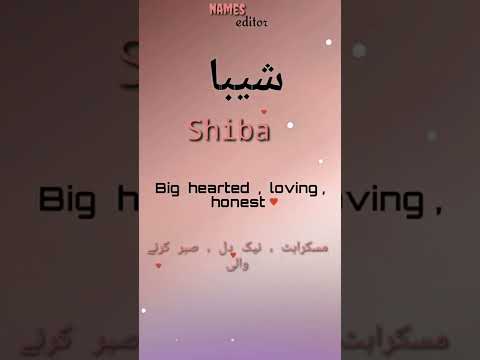Shiba name status, with urdu & English meaning | #shorts