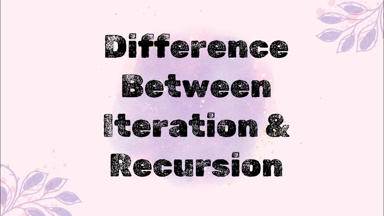 Difference between Iteration & recursion.|Creative Notes #notes #datastructures#iteration#recursion