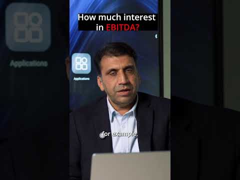 How much interest in EBITDA