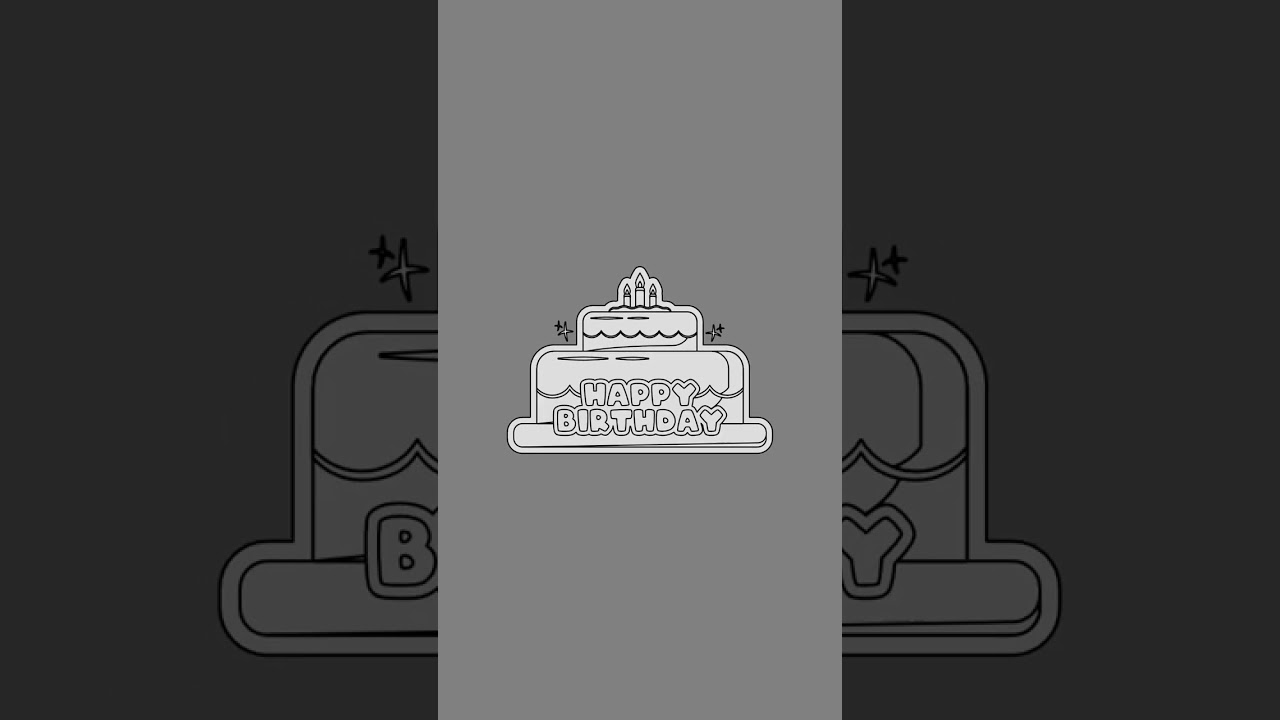 Happy birthday cake celebration vector illustration