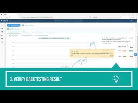 Learn how to perform a strategy backtest on a SimFin portfolio