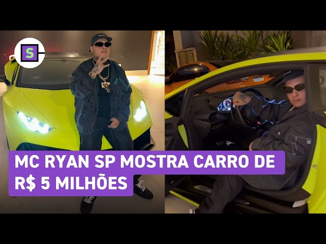 MC Ryan SP ostenta Lamborghini de R$ 3 milhões