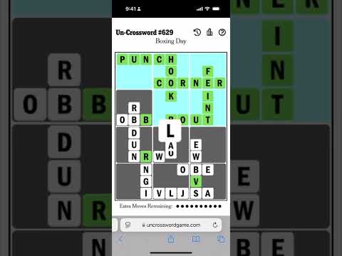 Un-Crossword Daily #629 #wordpuzzle #wordgames #uncrossword #crossword #boxingday