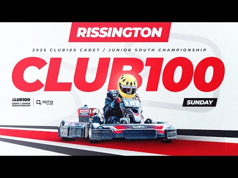 2025 CLUB100 Cadet / Junior South Championship Round 3 | Rissington | Sunday Livestream