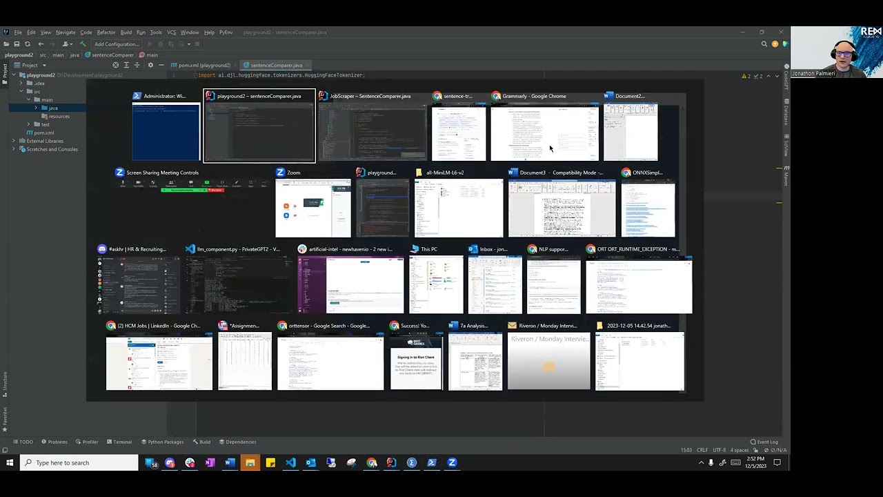 Onnx runtime (ORT) Sentence Similarity Sentence Transformer in Java