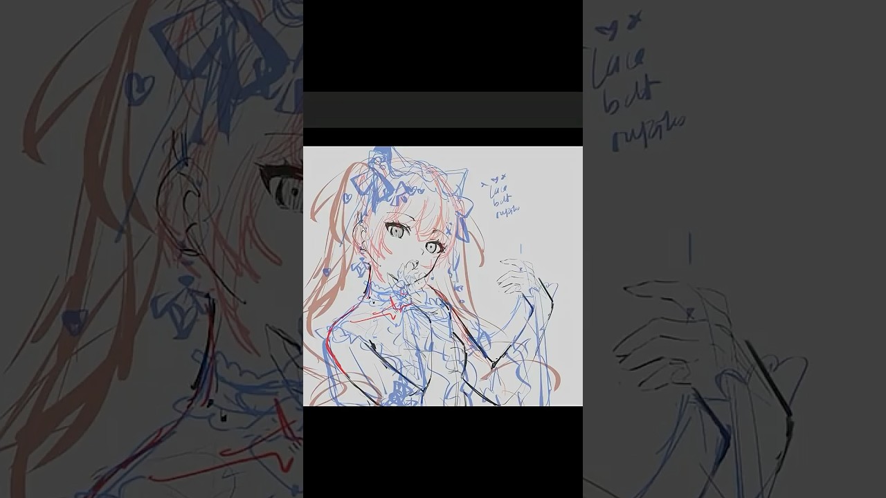 🎀イラストレーター・Rosuuriによるイラストメイキング①🎀 #shorts #イラスト