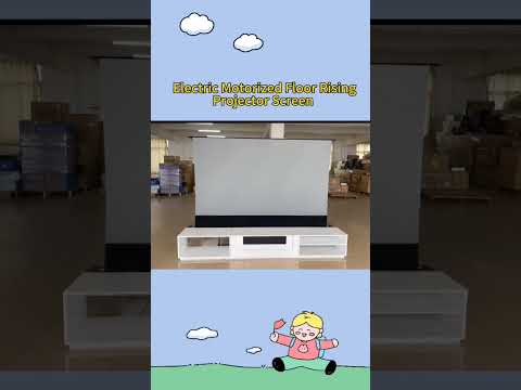 120 Inch Movie Electronic Projector Screen With Remote Control Motorized Projection Screen #screen