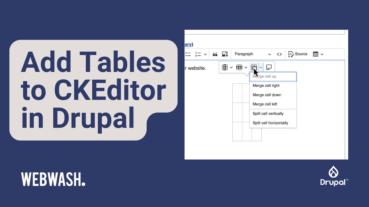 Add Tables to CKEditor in Drupal