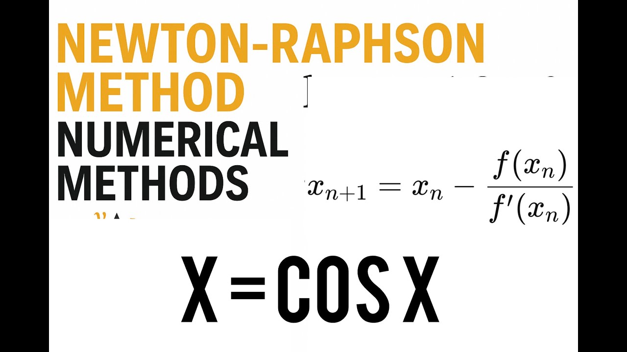 Newton raphson method of numerical methods x=cos x || Newton Raphson method of numerical methods