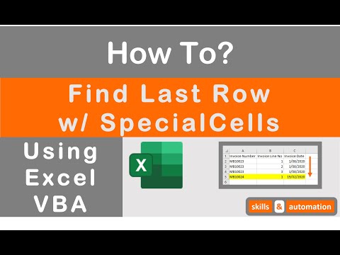 Excel VBA: How to Find the Last Row Using SpecialCells