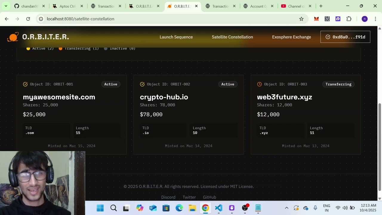 O.R.B.I.T.E.R (Aptos hackathon)