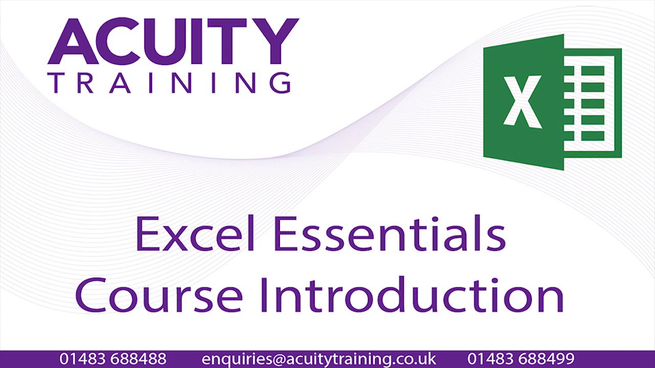 Introduction Microsoft Excel Training | Excel Beginners Course | Acuity ...