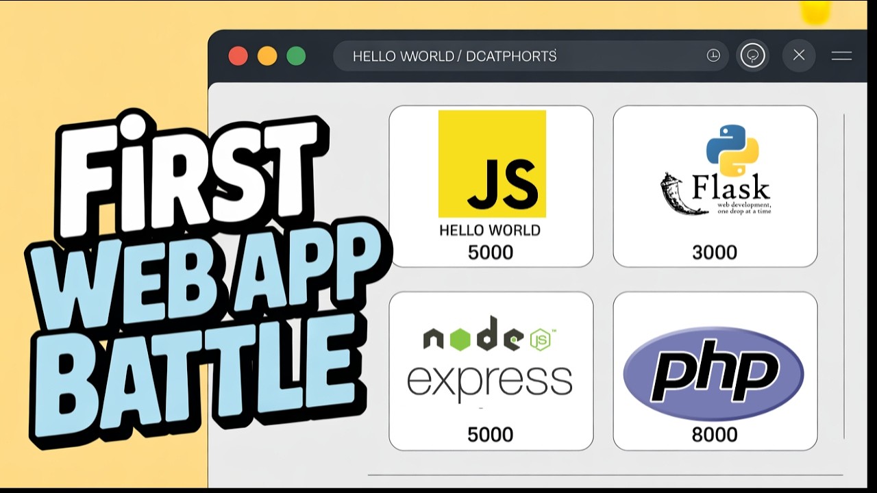 Python (Flask) vs JavaScript vs PHP [1B] Build Your First Web App!
