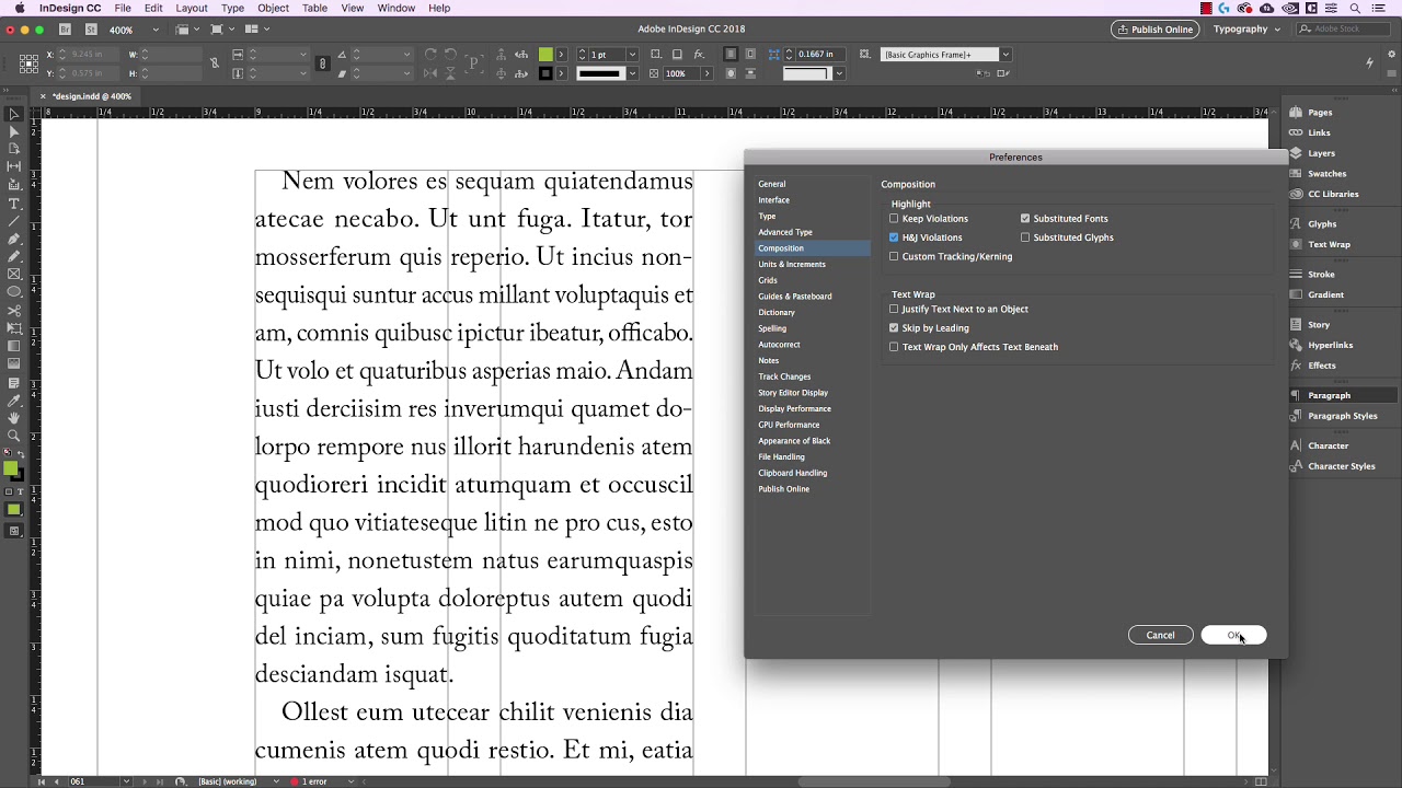 ARTG 125 – Working with Justified Type