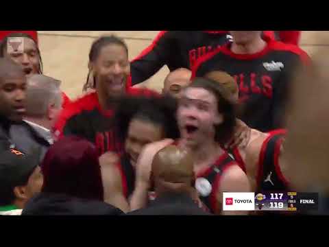 Josh Giddey Half Court Buzzer Beater For The Win Against Lakers