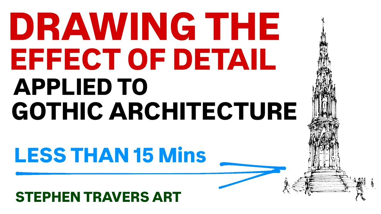Technique to Draw Gothic Architecture Fast and Effectively!