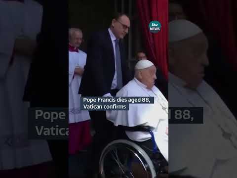 Pope Francis dies aged 88, Vatican confirms #itvnews