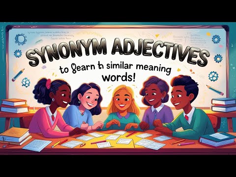 Synonym Adjectives Game 2: Learn Similar Meaning Words Easily in English! #synonyms #similarwords