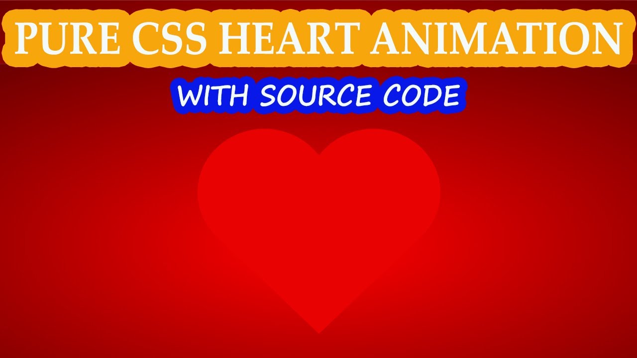Pure CSS Heart Animation  With Source Code | CSS Before And After | CSS Animation | Easy Siksha