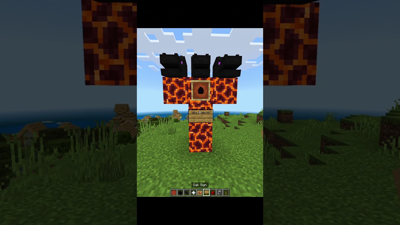 Minecraft Spawning King Ghidorah 💀 | #minecraft #shorts #ghidorah