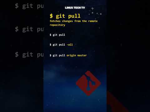 13. Master Git | git pull command @LinuxTechTV pro Git