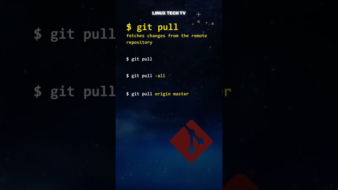 13. Master Git | git pull command @LinuxTechTV pro Git