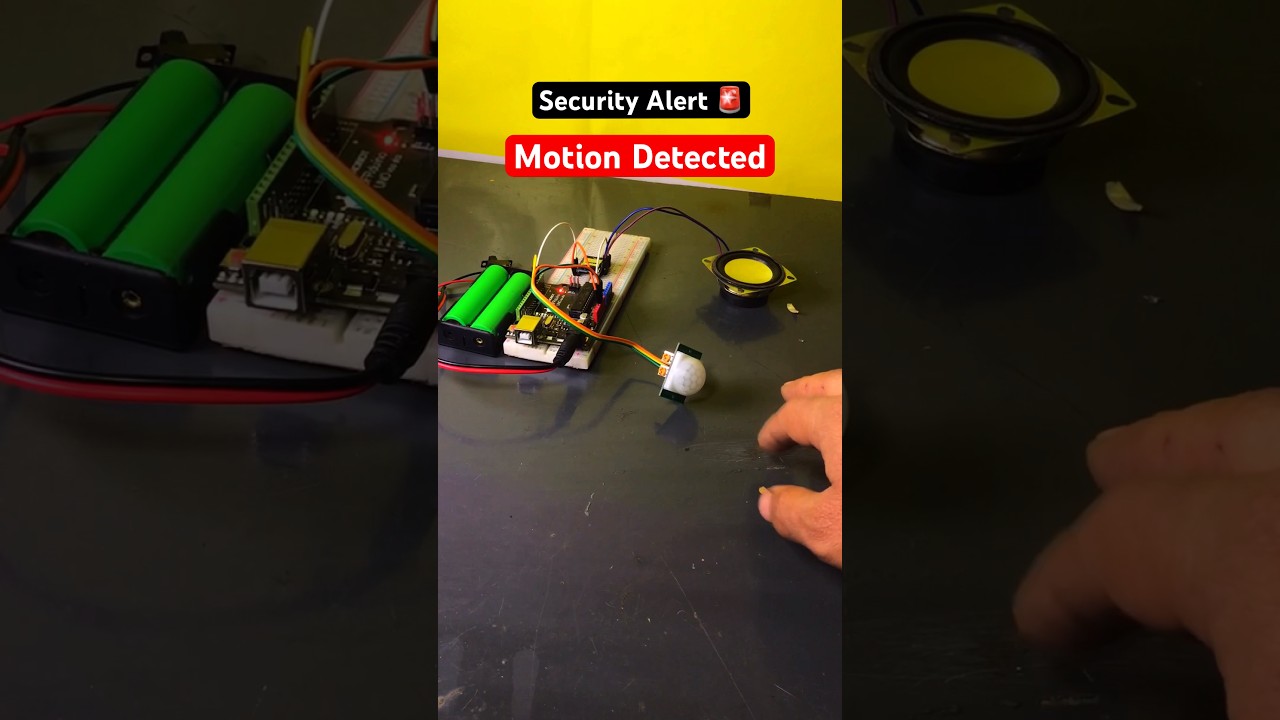 Motion-Activated MP3 Alert System 🎵 | Arduino & PIR Sensor Project #shorts