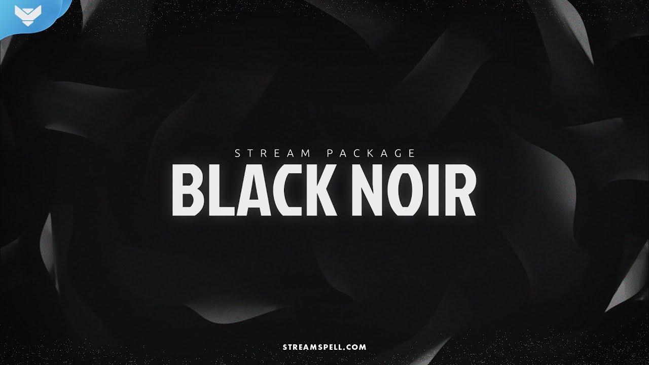 Black Noir Stream Overlay Package by StreamSpell