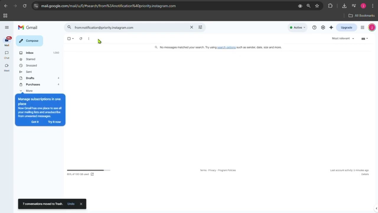 CLEAN UP GMAIL INBOX IN MINUTES STEP BY STEP IN 2026