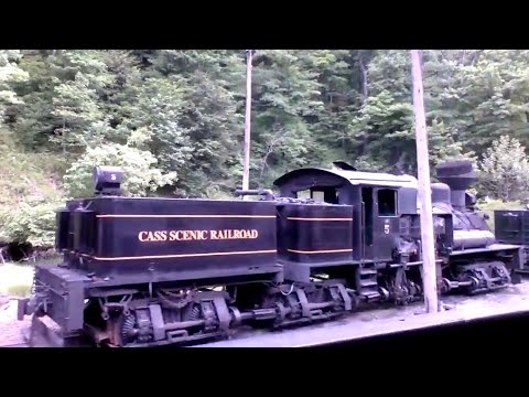 Part 1 of Cass Scenic Railroad shops from the train